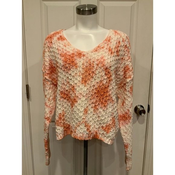 Pilcro | Sweaters | Pilcro And The Letterpress Peach Cream Chunky Knit ...